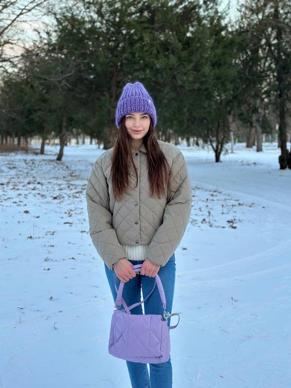 Курточка стьобана оливкова Na Kd — ціна 1750 грн у каталозі Куртки Купити жіночі речі за