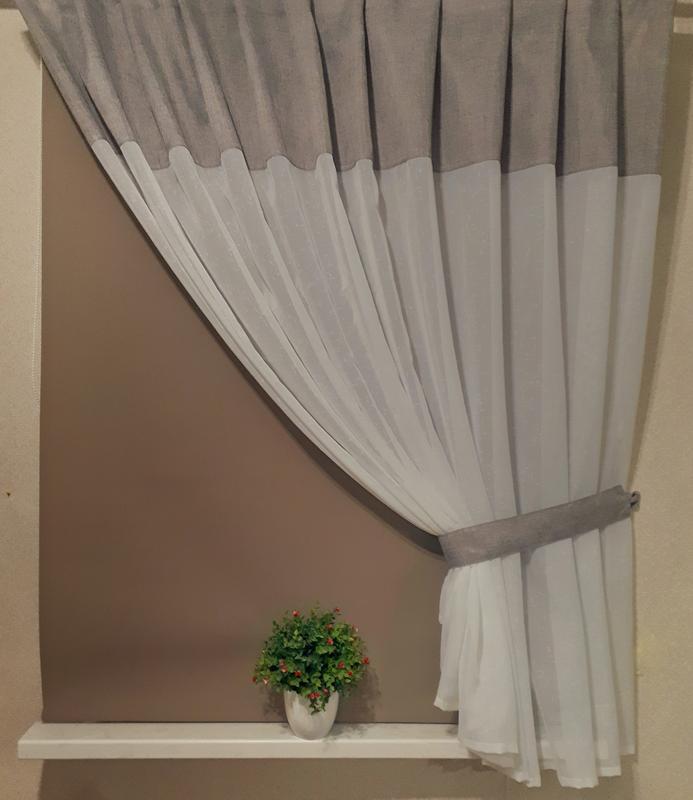 Фіранка з льону — ціна 650 грн у каталозі Штори і карнизи Купити товари для дому та побуту за
