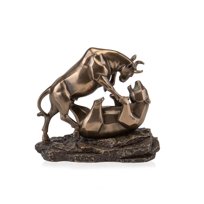 77493a1 статуетка сутичка ведмедя та бика 16см — ціна 2790 грн у каталозі Статуетки Купити