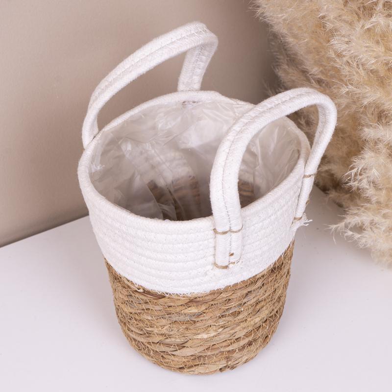 Кашпо соломыяное с ручками — цена 250 грн в каталоге Кашпо Купить товары для дома и быта по