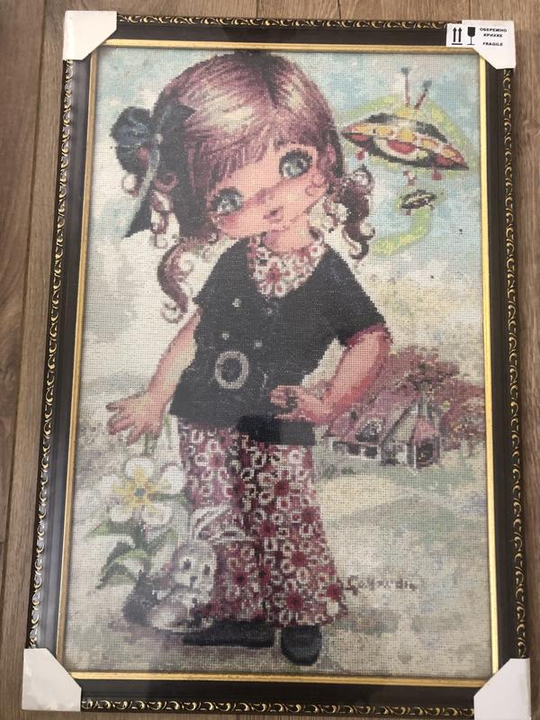 Вишита картина «дівчатко — ціна 6500 грн у каталозі Картини Купити товари для дому та побуту за