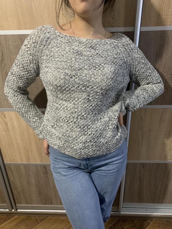 Свитер вязаный черно белый — цена 150 грн в каталоге Свитеры Купить женские вещи по доступной