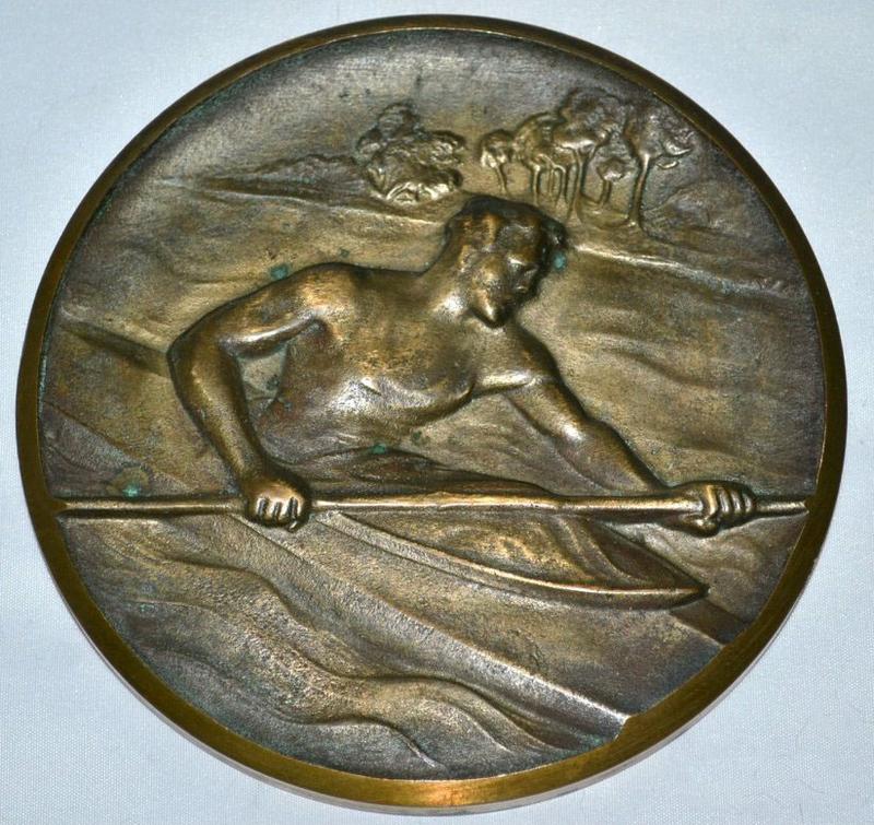 Плакетка байдарка бронза р — цена 2000 грн в каталоге Настенный декор Купить товары для дома