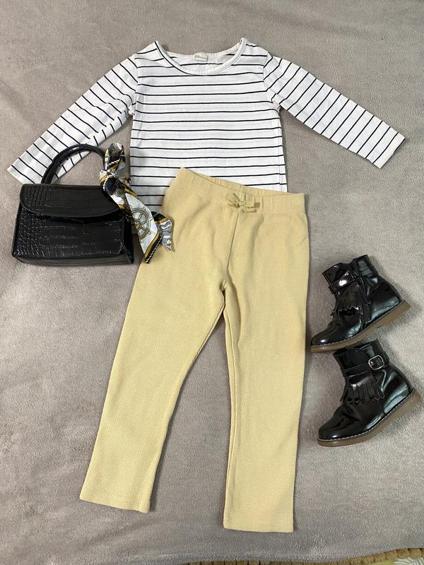 Штани брюки кофта лонгослів реглан в полоску 4 5 — ціна 199 грн у каталозі Брюки Купити дитячі