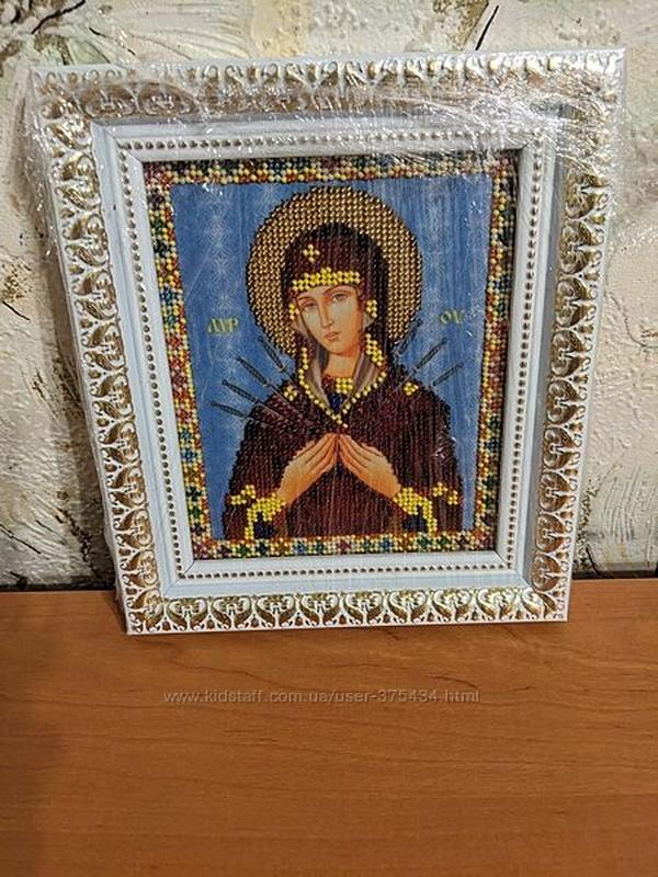 Ікона вишита бісером сімістрнльна — ціна 800 грн у каталозі Ікони Купити товари для дому та