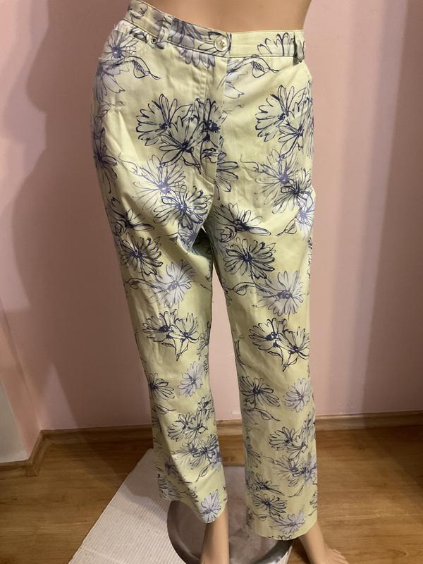 Якісні принтові бавовняні штани/l/ brend frank eden — ціна 240 грн у ...