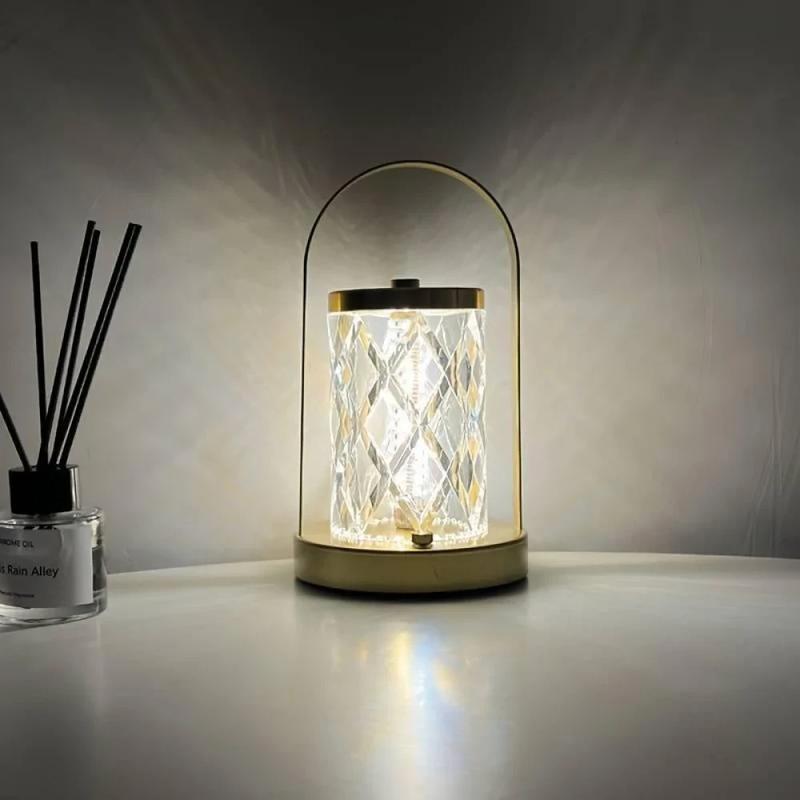 Портативна металева настільна Led лампа D15 акумуляторна лампа з сенсорним керуванням — ціна 499