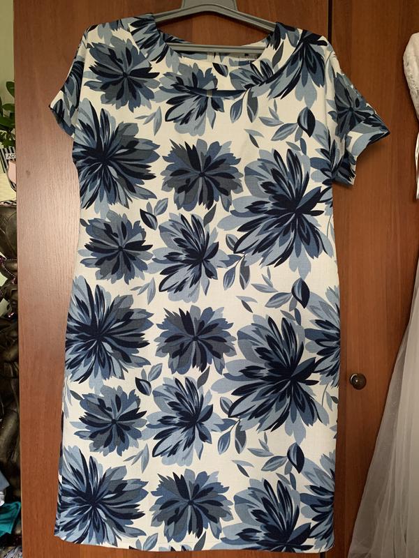 Плаття літнє з волошками — ціна 380 грн у каталозі Сукні міді Купити