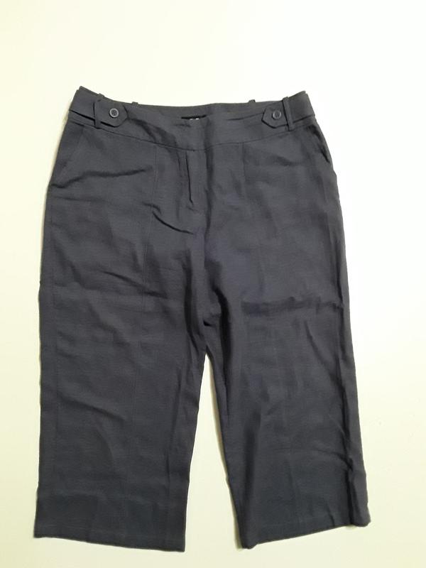 Фірмові лляні бриджі капрі — ціна 170 грн у каталозі Бриджі Купити жіночі речі за доступною