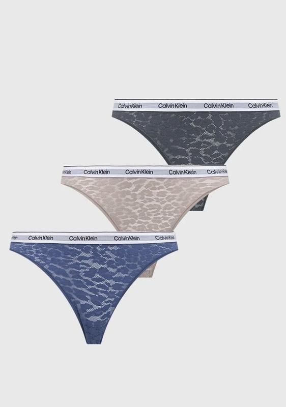 calvin klein underwear 3 144885628 pack 990 Camiseta Calvin Klein Lisa Azul Marinho