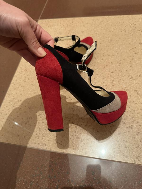 Туфли на высоком каблуке замшевые — цена 330 грн в каталоге Туфли Купить женские вещи по