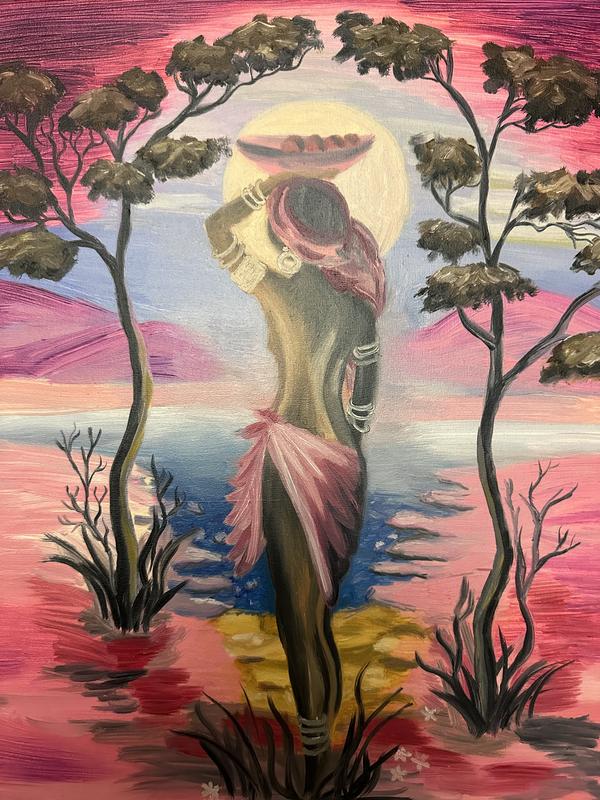 Картина олійними фарбами туземка — ціна 1499 грн у каталозі Картини Купити товари для дому та