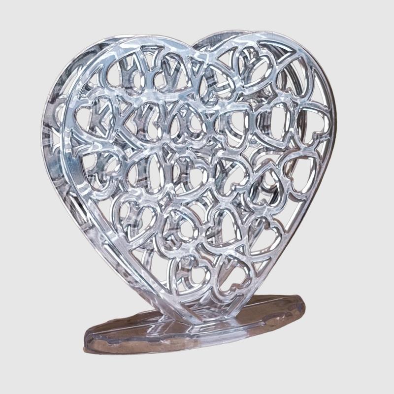 Серветниця серце пластикова — ціна 45 грн у каталозі Серветниці Купити товари для дому та