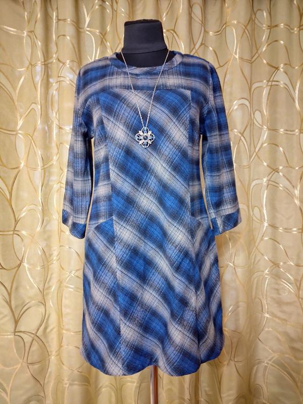 Коттонова тепла сукня — ціна 322 грн у каталозі Короткі сукні Купити жіночі речі за доступною