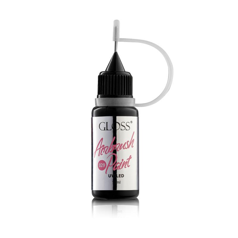 Краска для аэрографа gloss airbrush paint 029 розово-лиловая, 12 мл ...