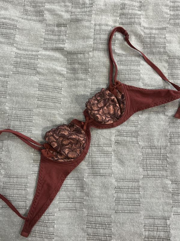 Мережевий бюст у кольорі бордо 75-80b від aubade — ціна 90 грн у каталозі Бюстгальтери Купити ...