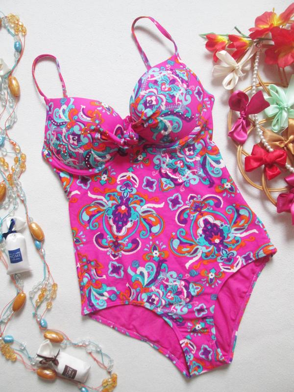 Суперовый слитный купальник пуш ап в орнамент new look 🌺🌴🌺 — ціна 1199 ...