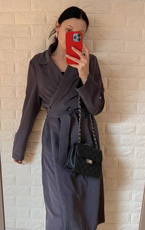 Тренч графитовый — цена 150 грн в каталоге Плащи Купить женские вещи по доступной цене на Шафе