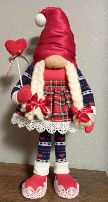 Скандинавський гном валентинка — ціна 390 грн у каталозі Інтерєрні ляльки Купити товари для