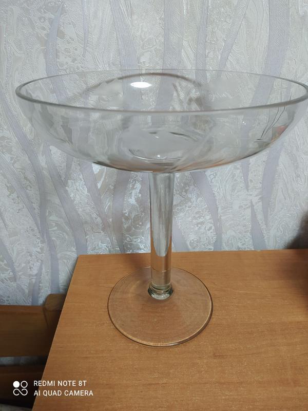 Ваза фруктовница на длинной ножке — цена 350 грн в каталоге Фруктовницы Купить товары для дома