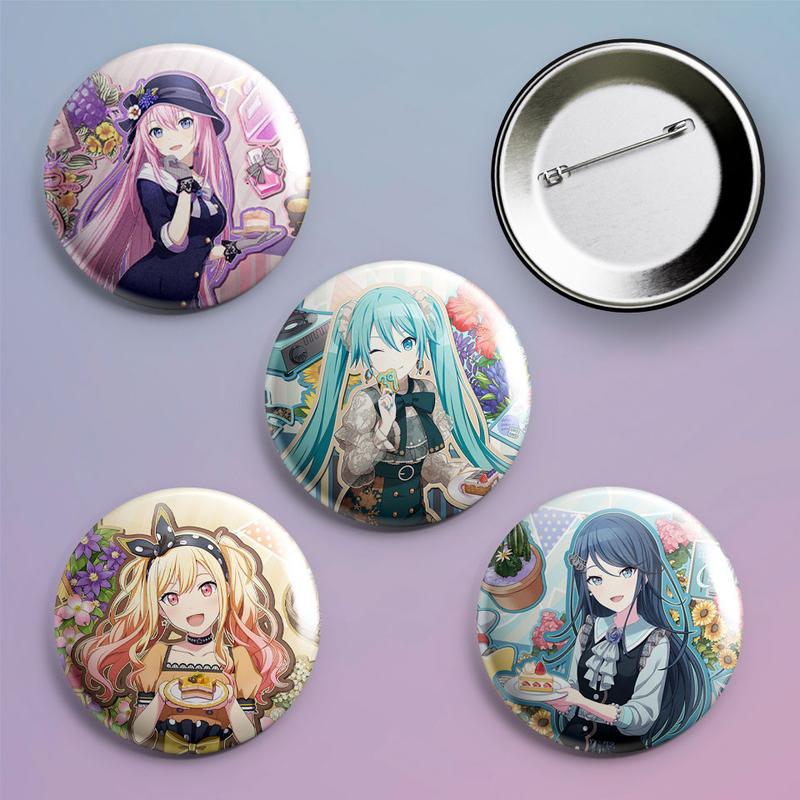 Закатні значки з принтом гри Project Sekai Colorful Stage Feat проект секай металеві на шпильці