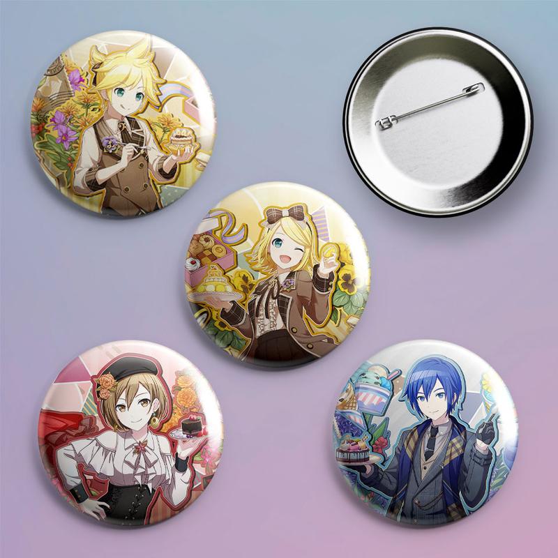 Закатні значки з принтом гри Project Sekai Colorful Stage Feat проект секай металеві на шпильці