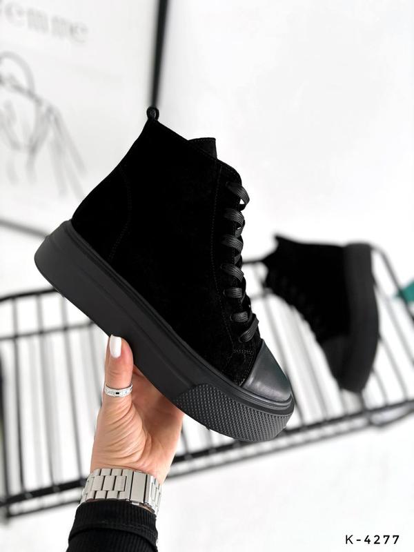 Кеди високі замша — ціна 2490 грн у каталозі Кеди Купити жіночі речі за