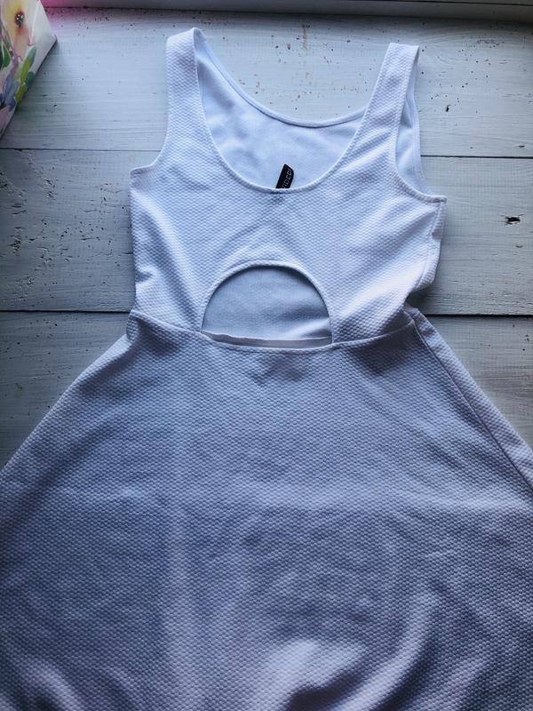 Гарне біле плаття — ціна 180 грн у каталозі Короткі сукні Купити жіночі речі за доступною ціною