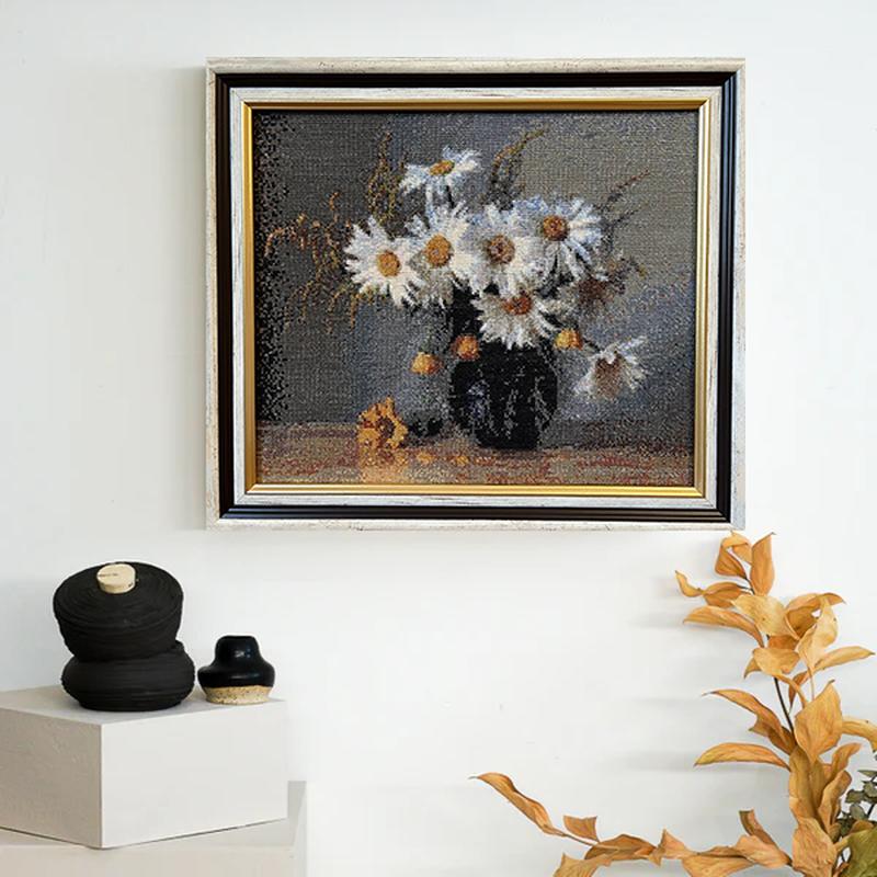 Вишита картина «ромашки — ціна 14700 грн у каталозі Картини Купити товари для дому та побуту за