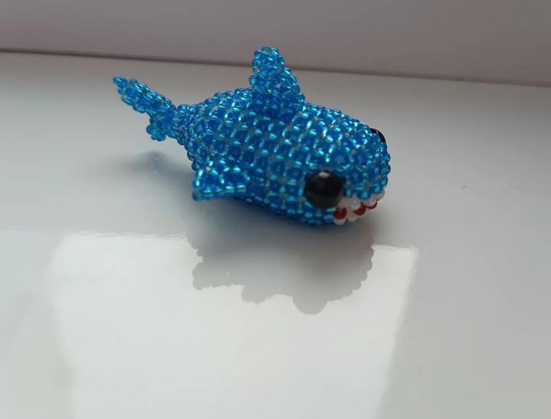 Акула из бисера — ціна 130 грн у каталозі Сувеніри Купити товари для дому та побуту за доступною