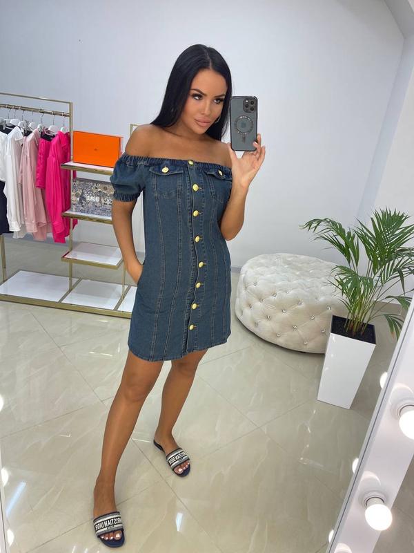 Джинсова сукня — ціна 3800 грн у каталозі Короткі сукні Купити жіночі речі за доступною ціною на