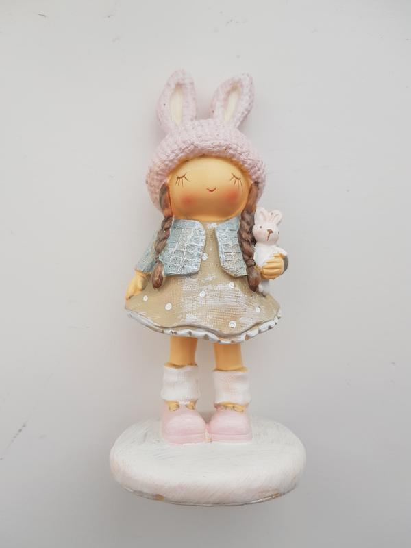 Вінтажна фігурка дівчинка із зайчиком — ціна 210 грн у каталозі Статуетки Купити товари для дому
