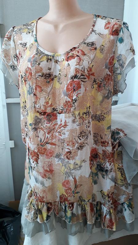 Туника шифоновая цветочная — цена 120 грн в каталоге Туники Купить женские вещи по доступной