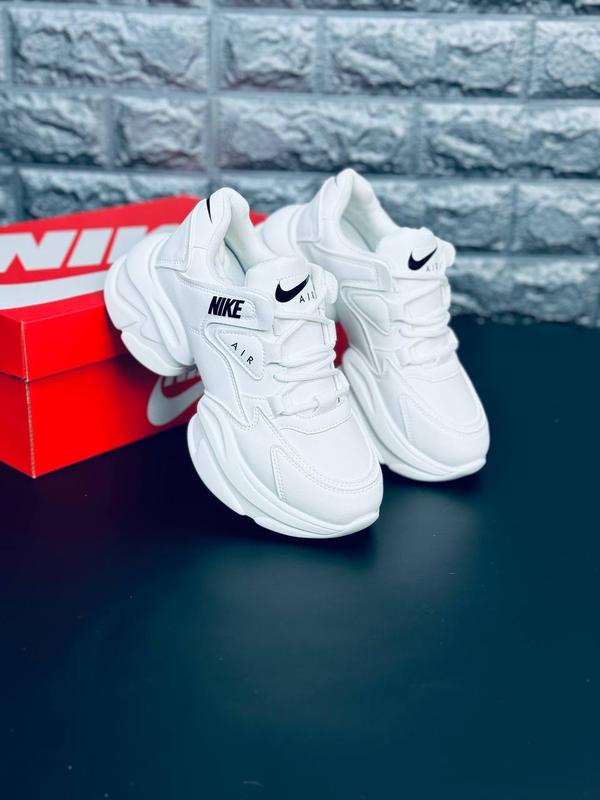 Женские кроссовки белые nike кроссовки найк на высокой подошве 35-41 ...