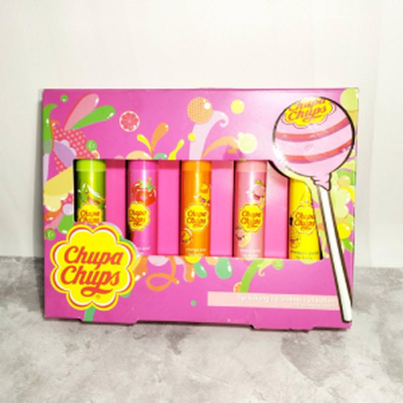 Набір бальзамів для губ Chupa Chups Lip Balm 5 шт — ціна 290 грн у