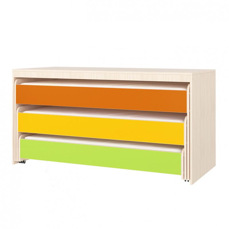 Ліжко 3 ярусне викатне з тумбою — ціна 7797 грн у каталозі Ліжка Купити товари для дому та