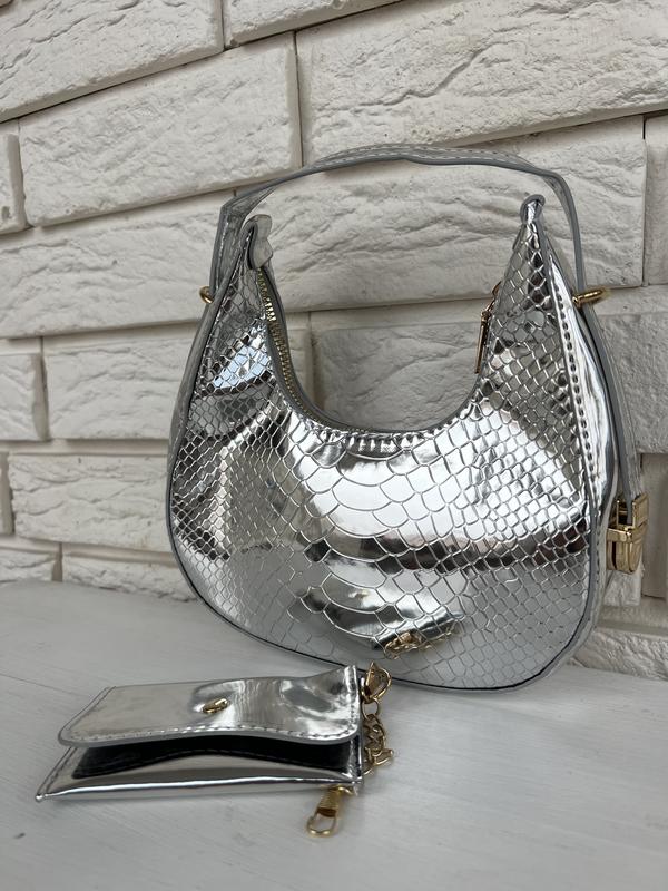 Сумка серебро — цена 340 грн в каталоге Сумки Купить аксессуары по доступной цене на Шафе
