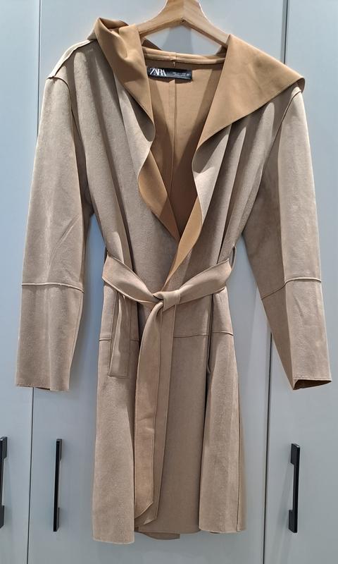 Тренч Zara с капюшоном р S — цена 300 грн в каталоге Плащи Купить женские вещи по доступной