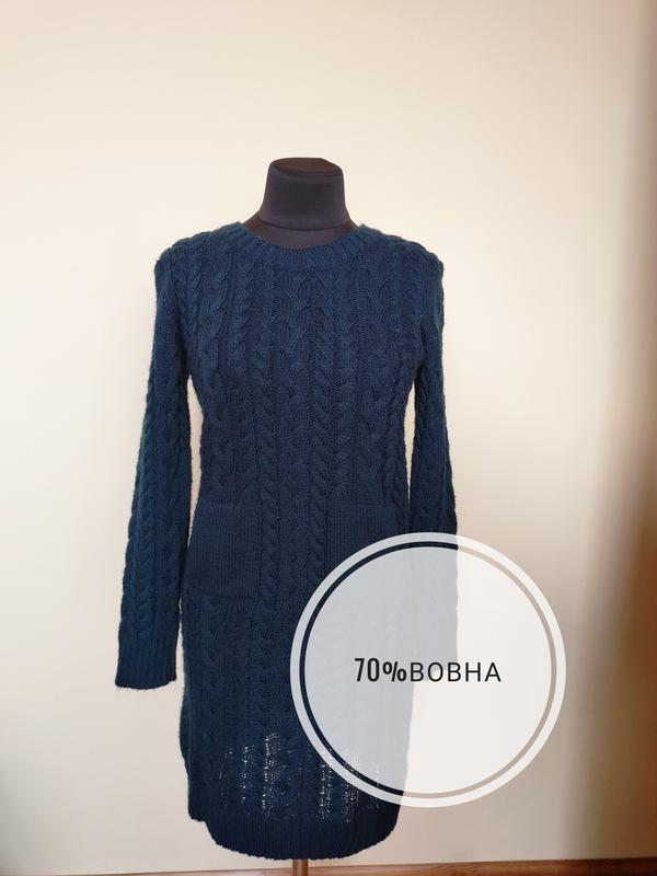 Красиве шерстяне вязане плаття — ціна 588 грн у каталозі Короткі сукні Купити жіночі речі за