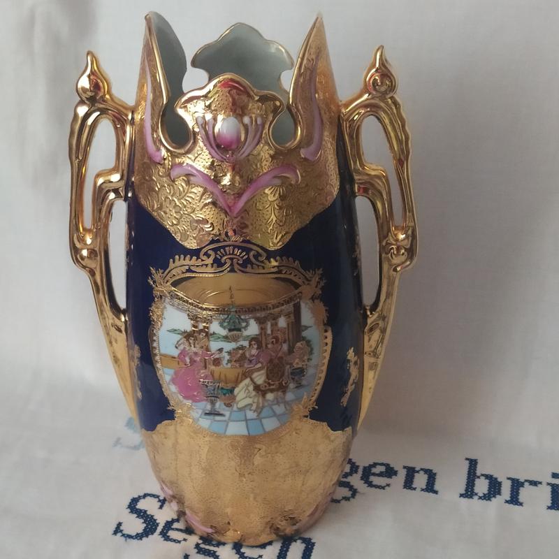 Вінтажна порцелянова ваза кобальт — ціна 9920 грн у каталозі Вази