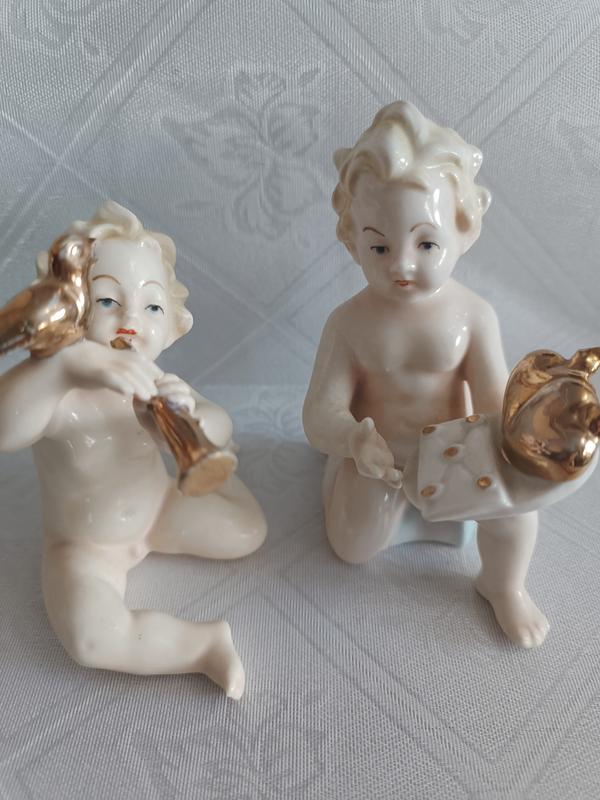 Статуэтки фарфоровые путти дети — цена 1550 грн в каталоге Статуэтки
