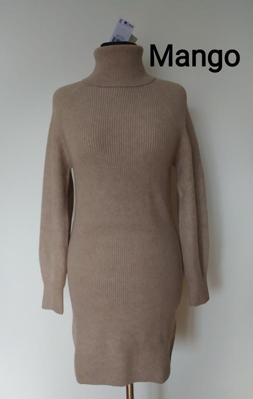 Красиве вязане структурне плаття Mаngo S M — ціна 1550 грн у каталозі Короткі сукні Купити