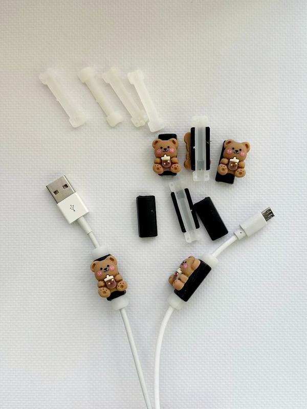 Захисні чохли силіконові для зарядного кабелю usb у формі милих ...