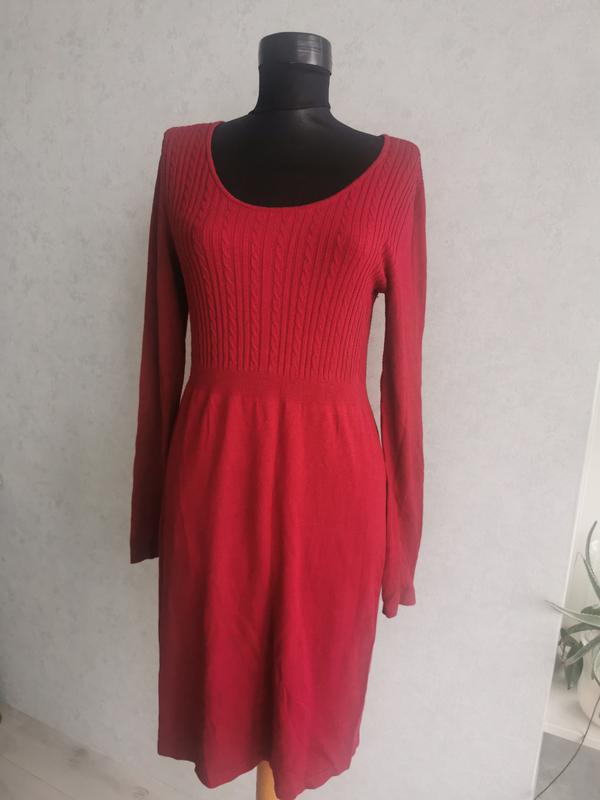 Красива жіноча вязана сукня — ціна 490 грн у каталозі Сукні міді Купити жіночі речі за