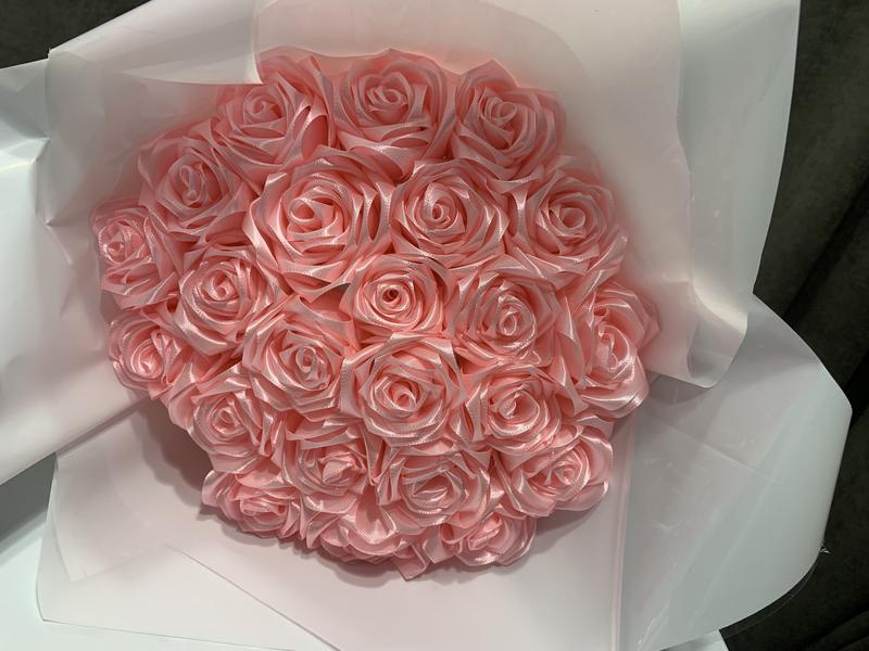 Квіти з стрічки — ціна 600 грн у каталозі Штучні квіти Купити товари для дому та побуту за