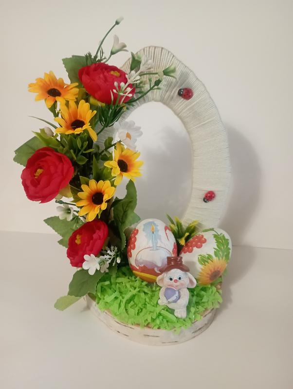 Пасхальна композиція великодня композиція пасхальний декор пасхальне яйце — ціна 330 грн у