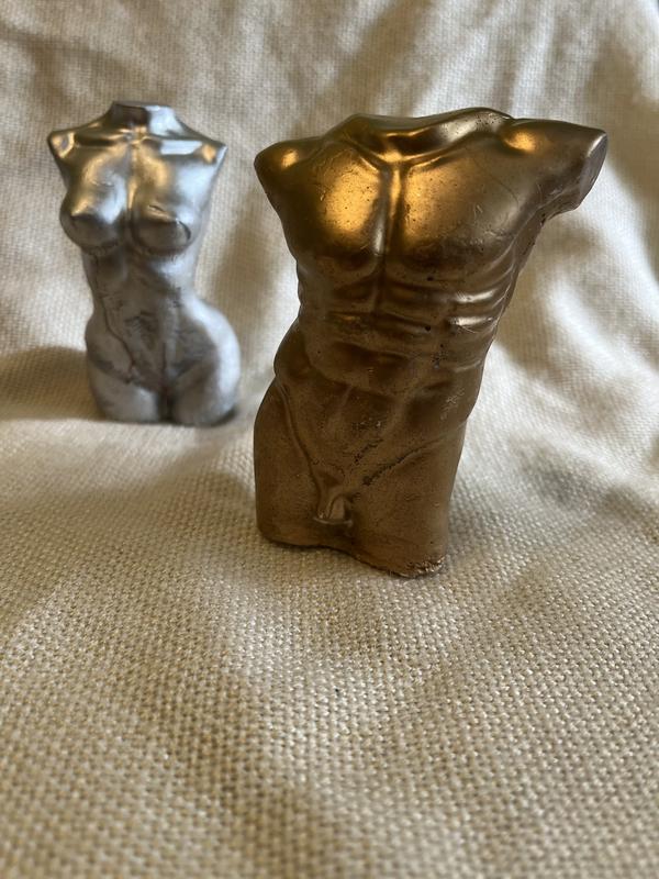 Торс жіночий та чоловічий фігурки з гіпсу статуетки опт — ціна 280 грн у каталозі Статуетки