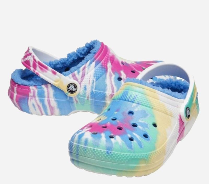 Crocs classic lined tie dye clog powder blue/multi — ціна 1300 грн у ...