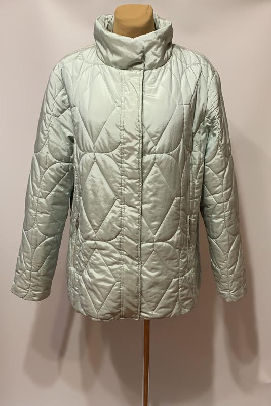 Красивая куртка мятного цвета большой размер — цена 680 грн в каталоге Куртки Купить женские