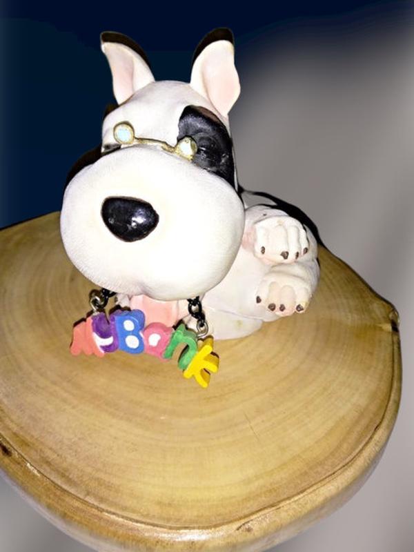 Старовинна статуетка копилка біла собачка My Bank — ціна 600 грн у каталозі Статуетки Купити